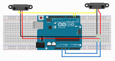 Mengukur kecepatan benda menggunakan sensor InfraRed dan Arduino