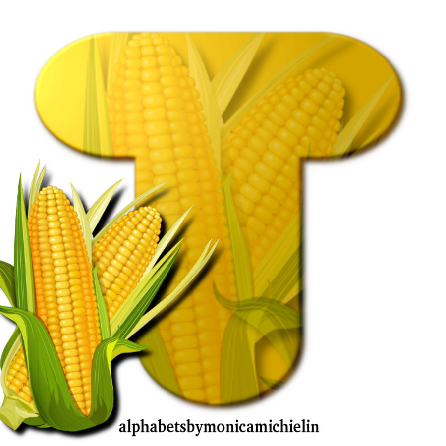 M. Michielin Alphabets: CORN ALPHABET AND ICONS PNG, ALFABETO MILHO E ...