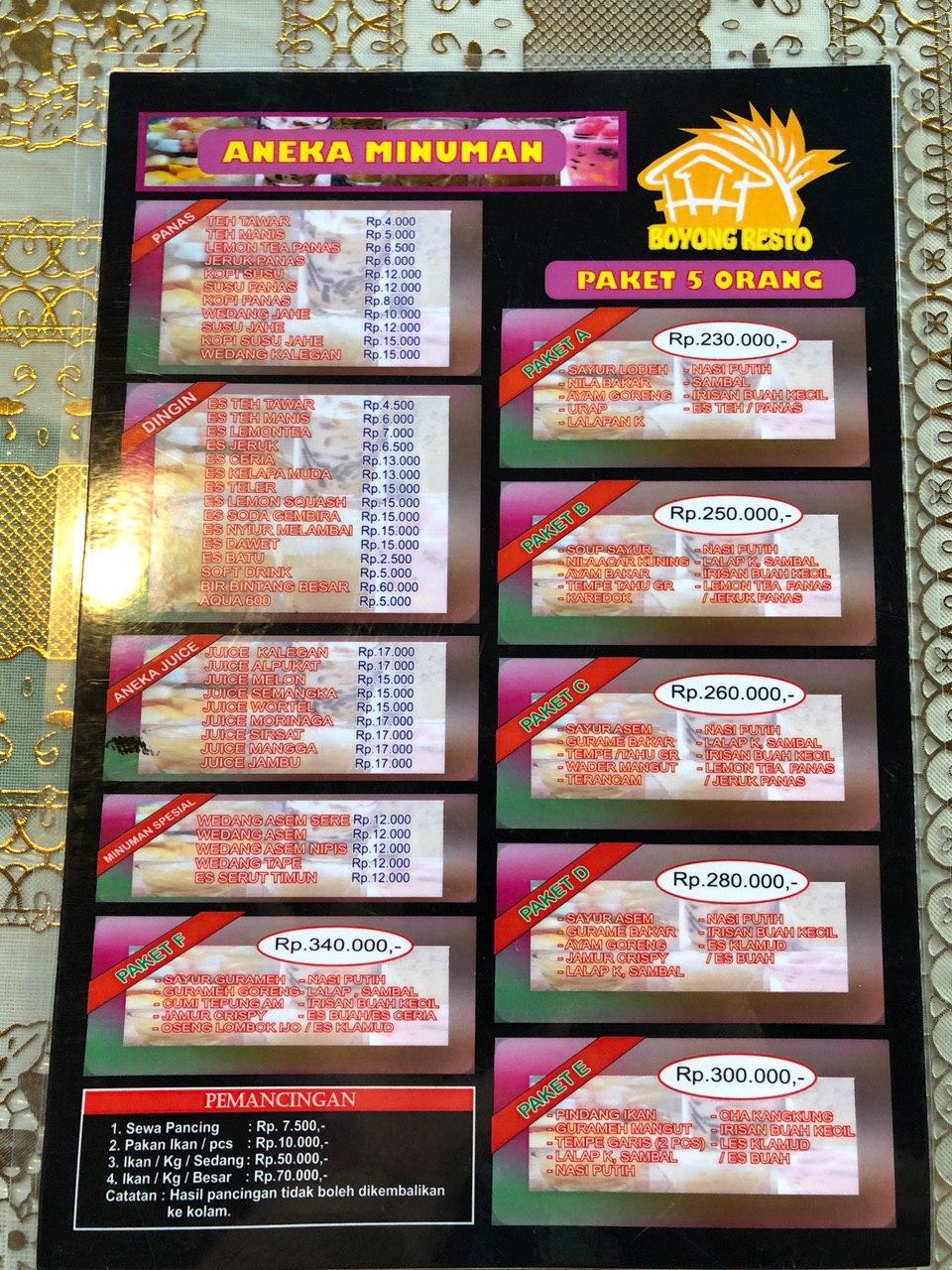 Boyong Resto, Alternatif Restoran Keluarga di Daerah Jogja Atas