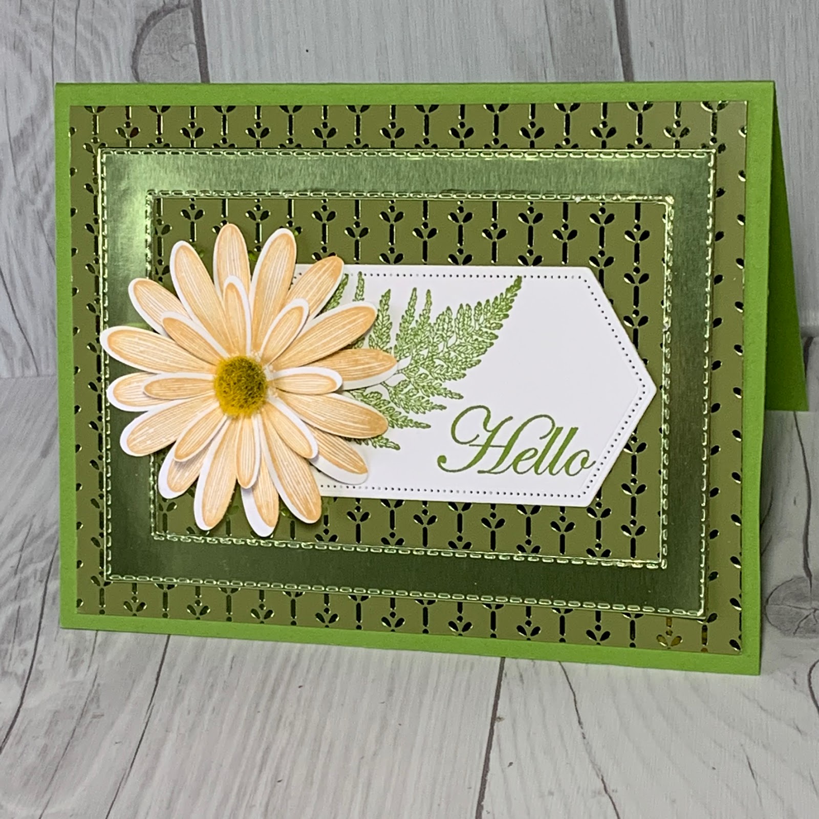 A Shiny Daisy Lane card | Stamped Sophisticates
