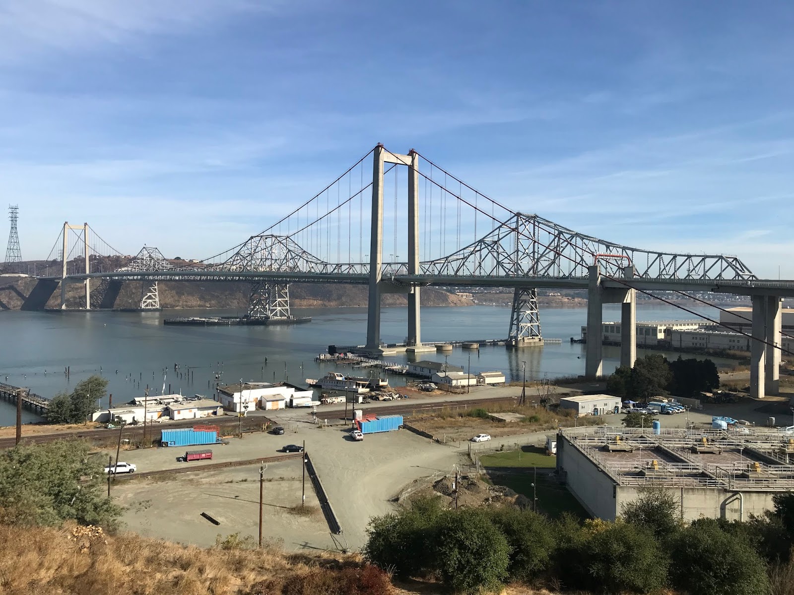 The original alignment of US Route 40 over the Martinez-Benicia Ferry ...