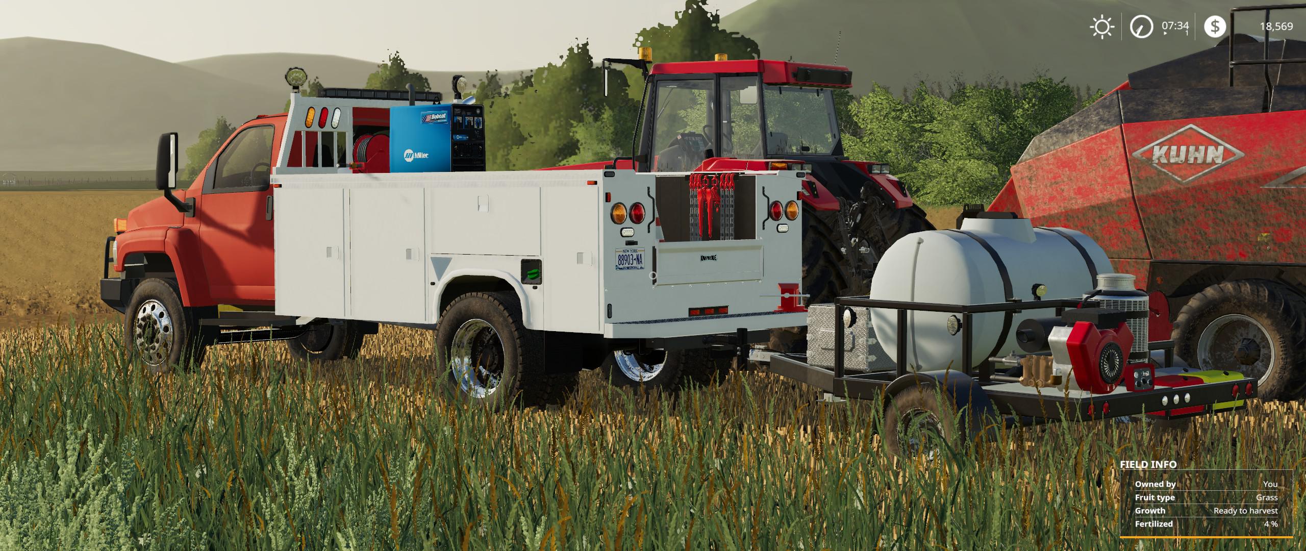 FS19 2005 GMC TOPKICK SERVICE TRUCK V1.0 - FS 19 & 22 USA Mods Collection