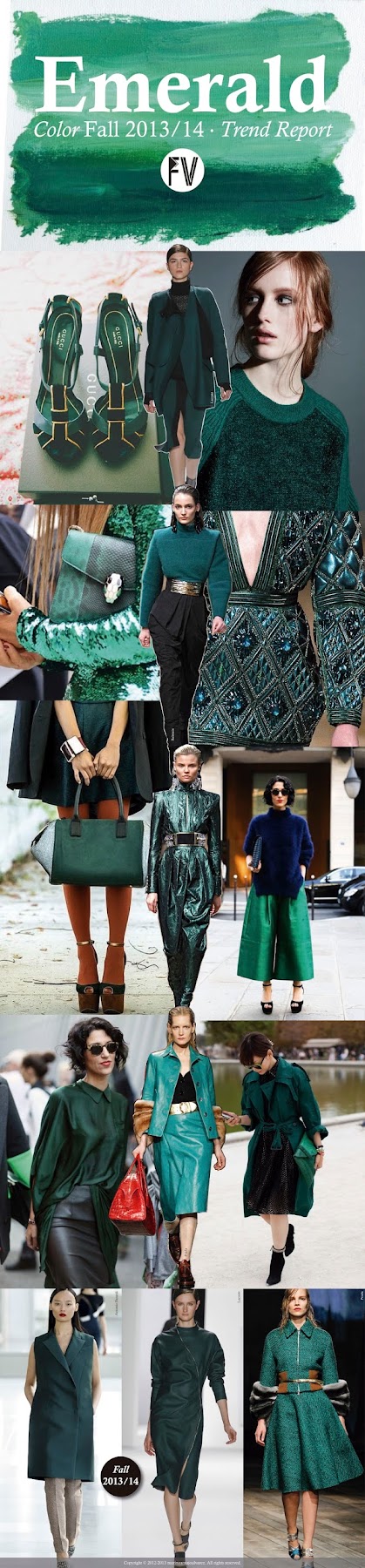 FASHION VIGNETTE: [ TREND REPORT ] EMERALD by Marina Araujo Alvarez