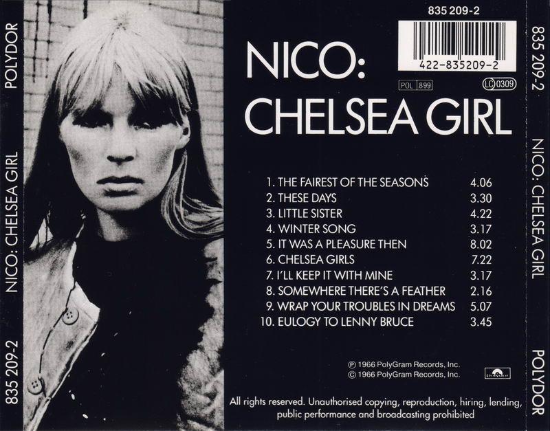 ENTRE MUSICA: NICO - Chelsea girl (1966)