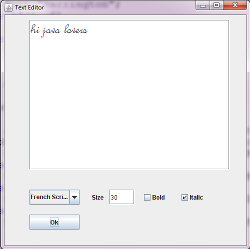 Java Programs Simple Text Editor In Java