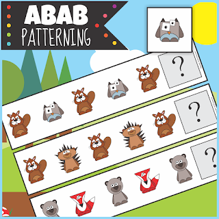 KM Classroom: FREE Woodland Animal Patterning Activity