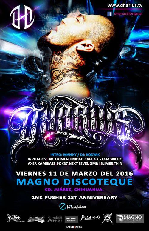 DHARIUS En Cd Juarez Este 11 de Marzo | Mundo Rapero