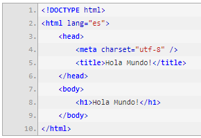 Páginas Web: Documento HTML