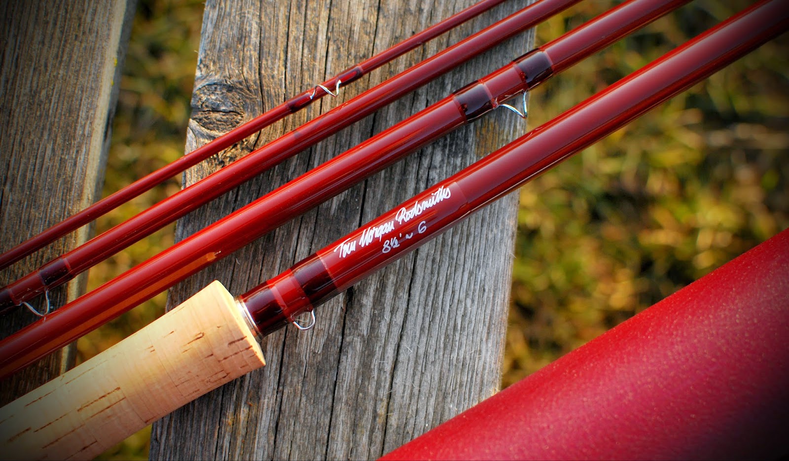 Handcrafted graphite and fiberglass fly rods: Tom Morgan 8 1/2' #6