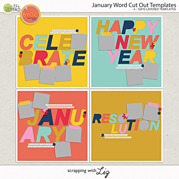 January BYOC: Small Packages and January Cut Out Title Templates ...