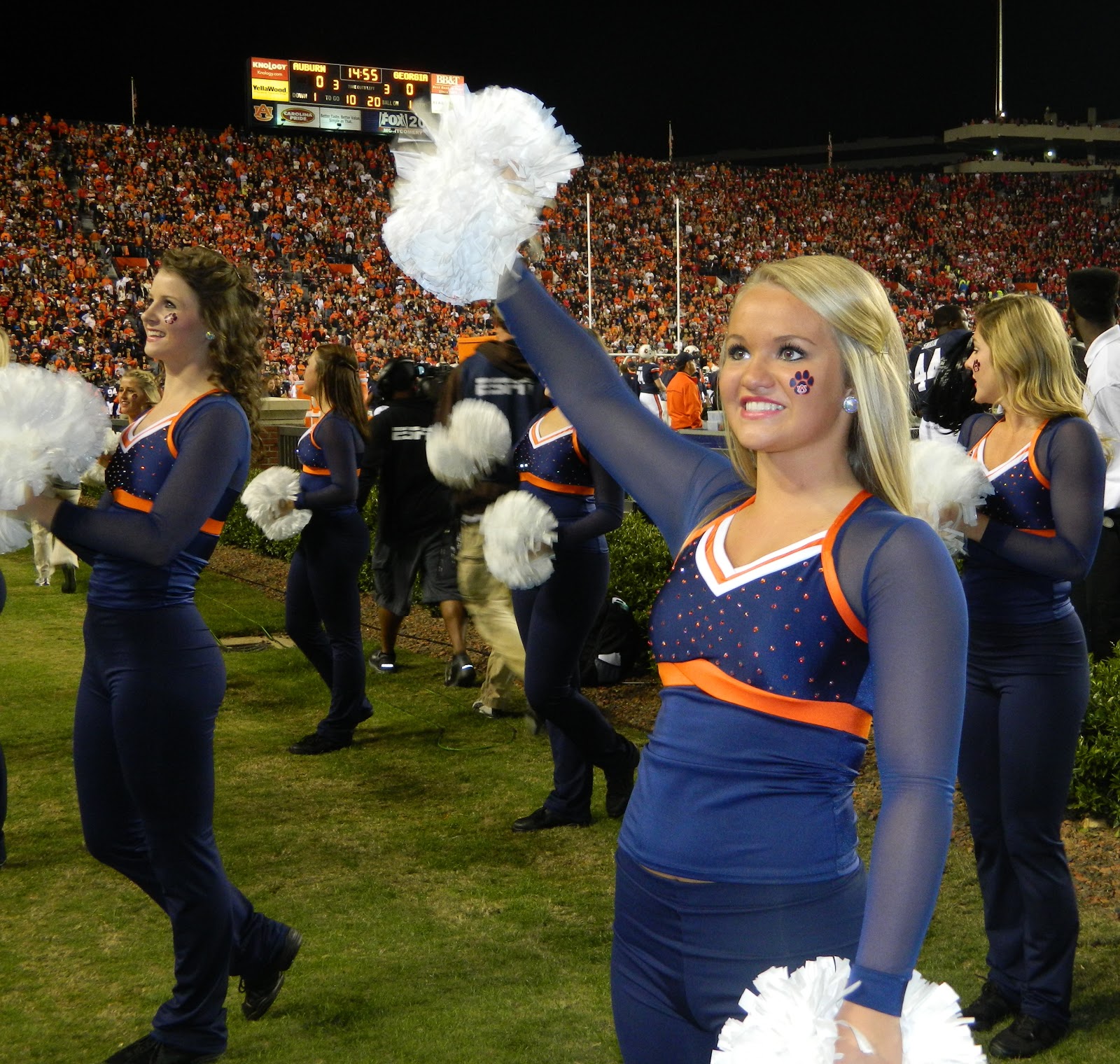 Tiger Paws Dance Team: Auburn v Georgia