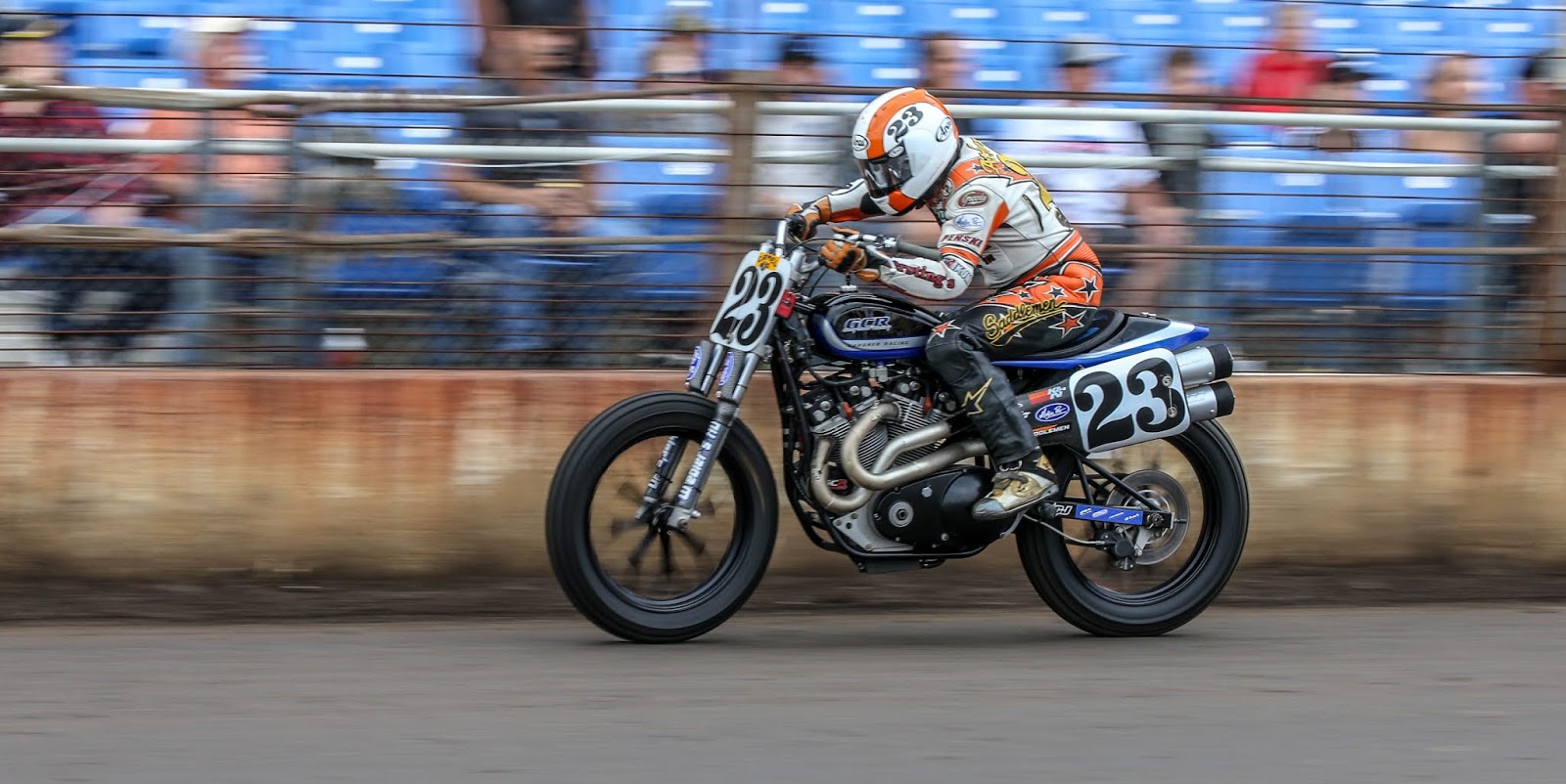 POPPA WHEELIE: Kevin Atherton did a few laps on an XR to honor and ...