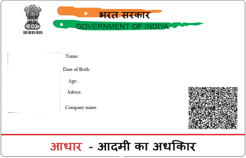How to make fake indian id card for open Facebook disable account