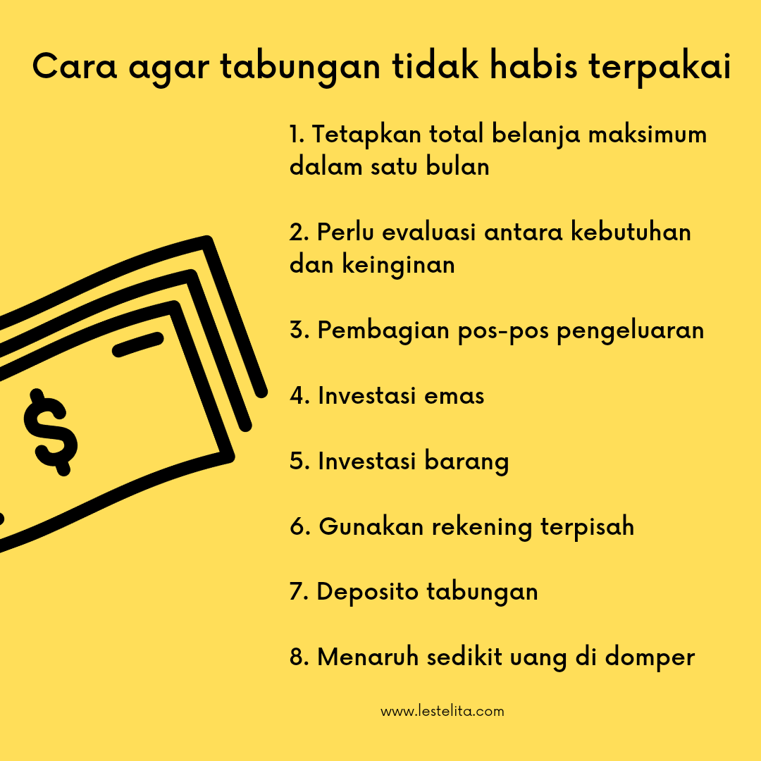 Tips Agar Tabungan Tidak Habis Terpakai