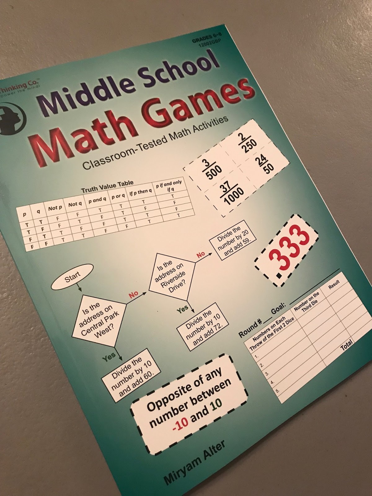 Cummins Life: The Critical Thinking Co. Middle School Math Games Review