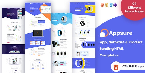 Appska - Software & App Landing HTML5 Template - Download New Themes