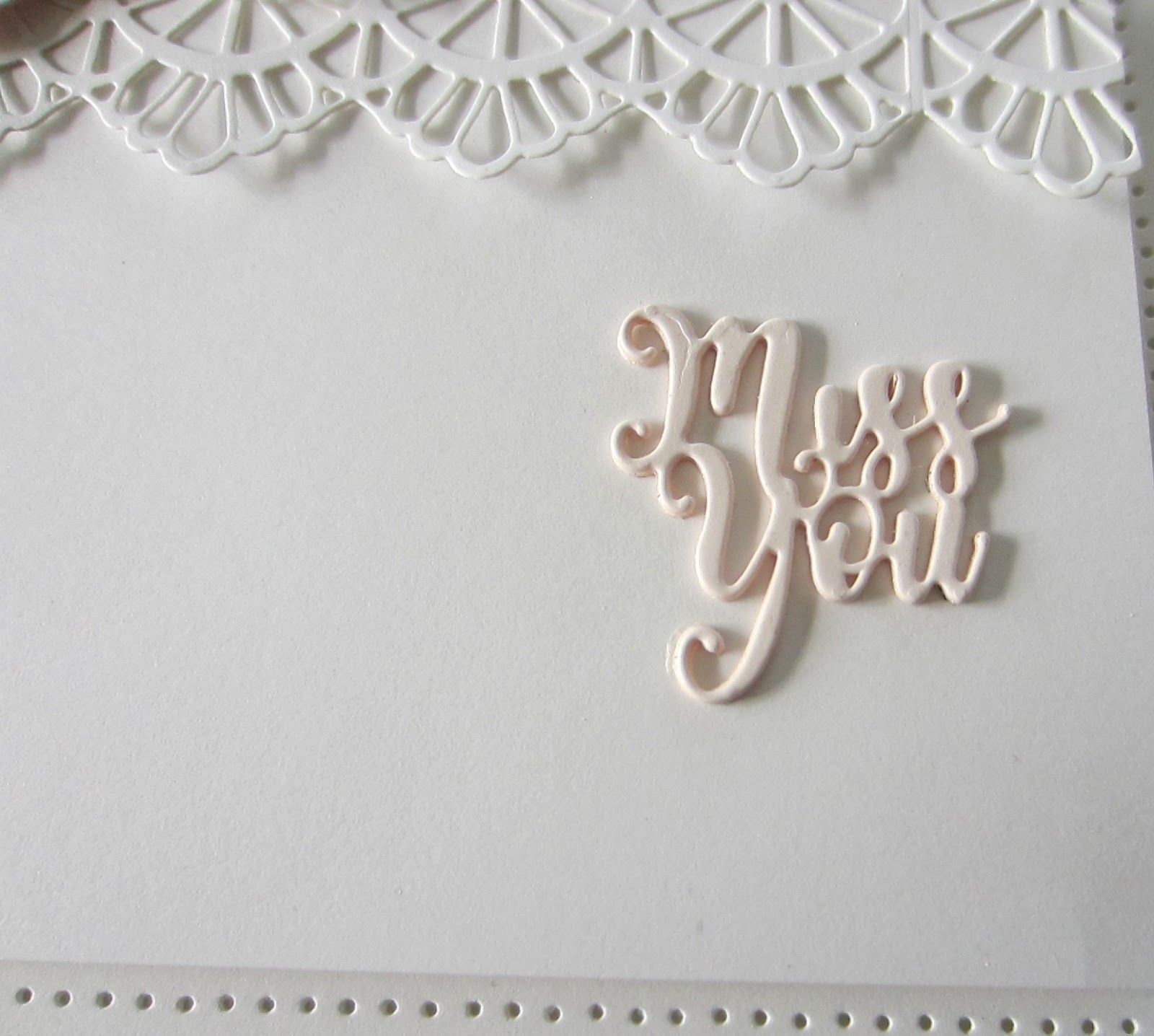 PartiCraft (Participate In Craft): Simple Miss You Card