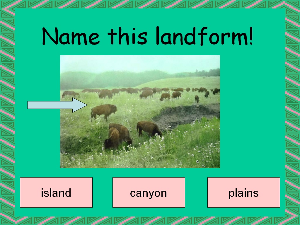 Student Survive 2 Thrive: Name the Landform Game