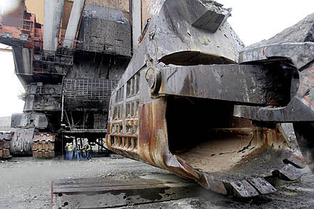 Industrial History: Silver Spade Bucyrus-Erie 1950-B Stripping Shovel