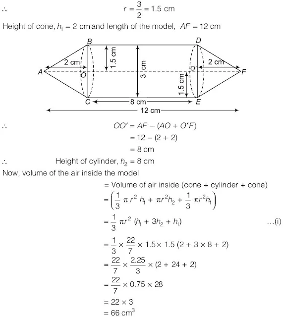 NCERT Solutions for Class 10 Maths Ch 13 Surface Areas and Volumes