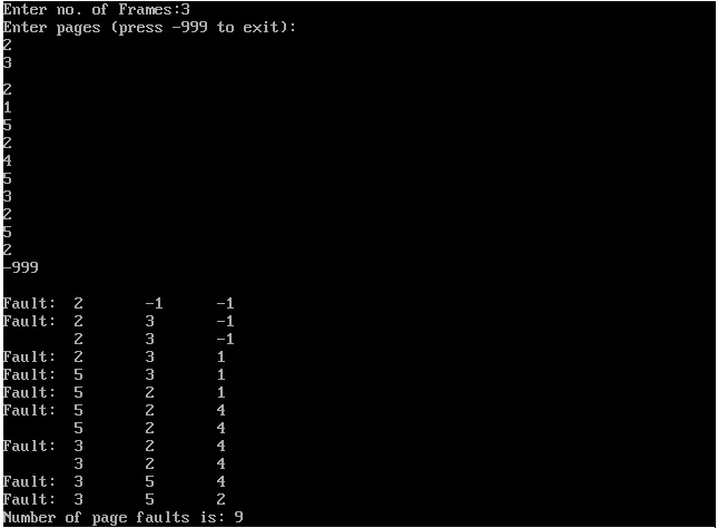 World Of C Programming Fifo Page Replacement Algorithm