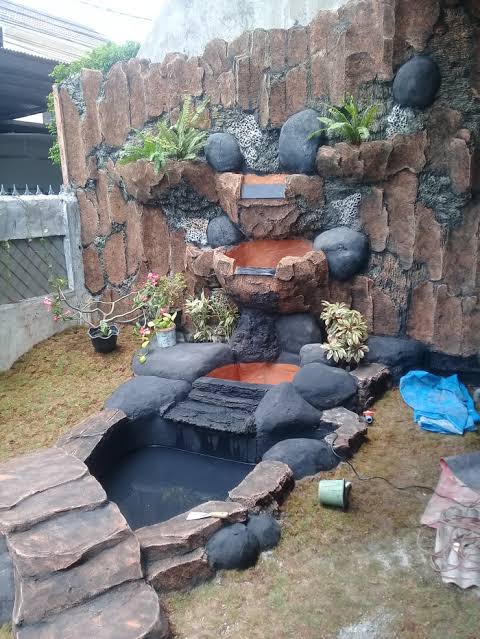 25 Contoh Relief Taman Tebing Rumah