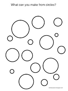 Art Sub Lessons: Circle Drawing Game - Art Worksheets Printables
