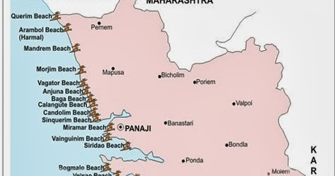 Detail Benaulim Beach Goa India Location Map | Goa India Tourist Guide ...