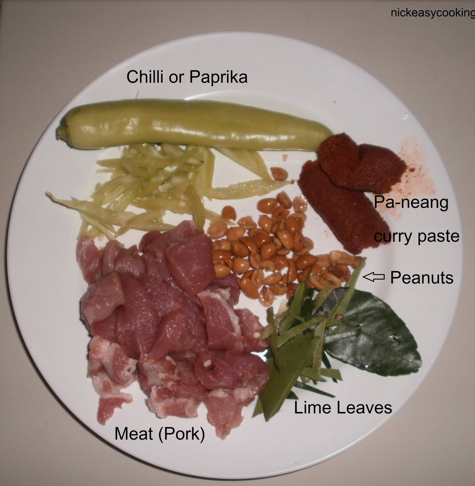 Easy Cooking With Nick: Pa-naeng CURRY!!