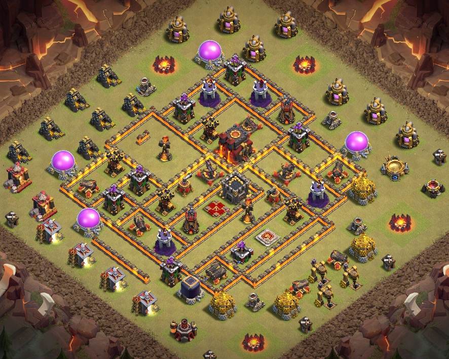 Tổng hợp 30 mẫu base coc Hall 10 thủ tốt nhất 2021 tuyển chọn | Clash ...
