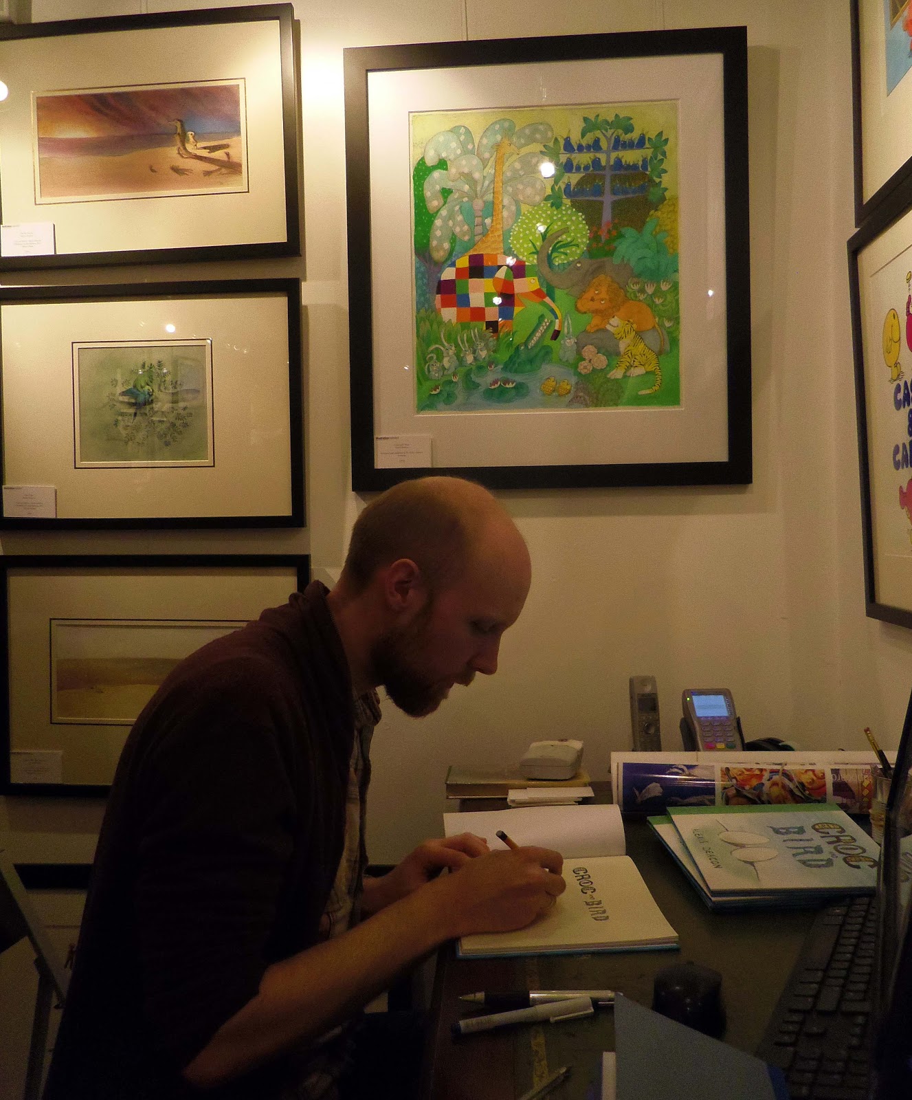 Illustrationcupboard: Alexis Deacon's new book and artwork Croc and Bird