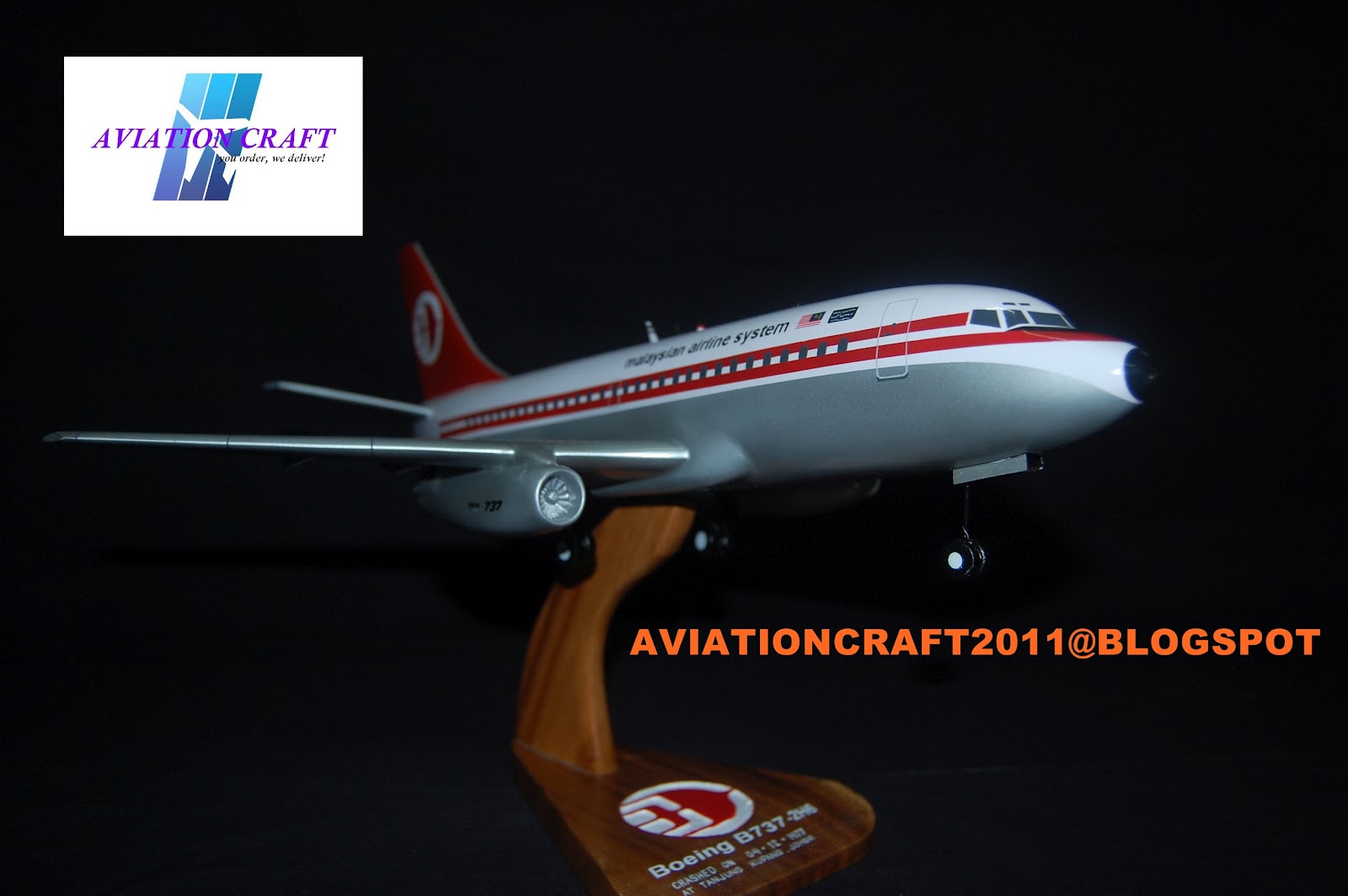 aviation craft: MALAYSIAN AIRLINES SYSTEM (MAS) BOEING B737 -2H6 (9M- MBD)