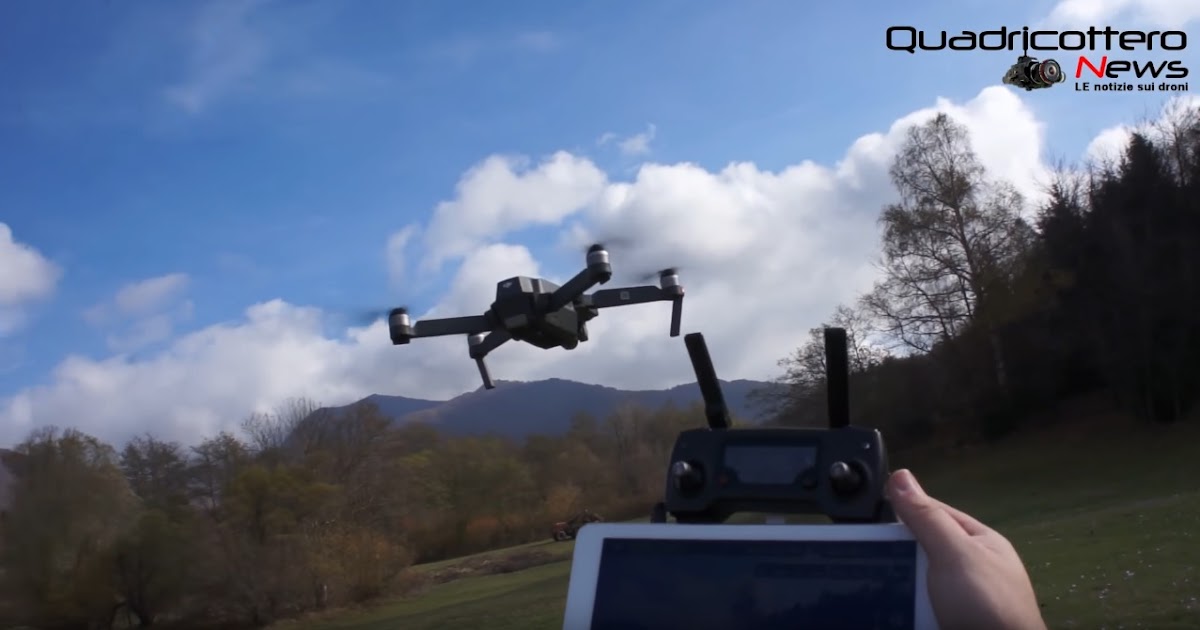 DJI Mavic Drone, test di volo in modalità SPORT e prova del ritorno a ...