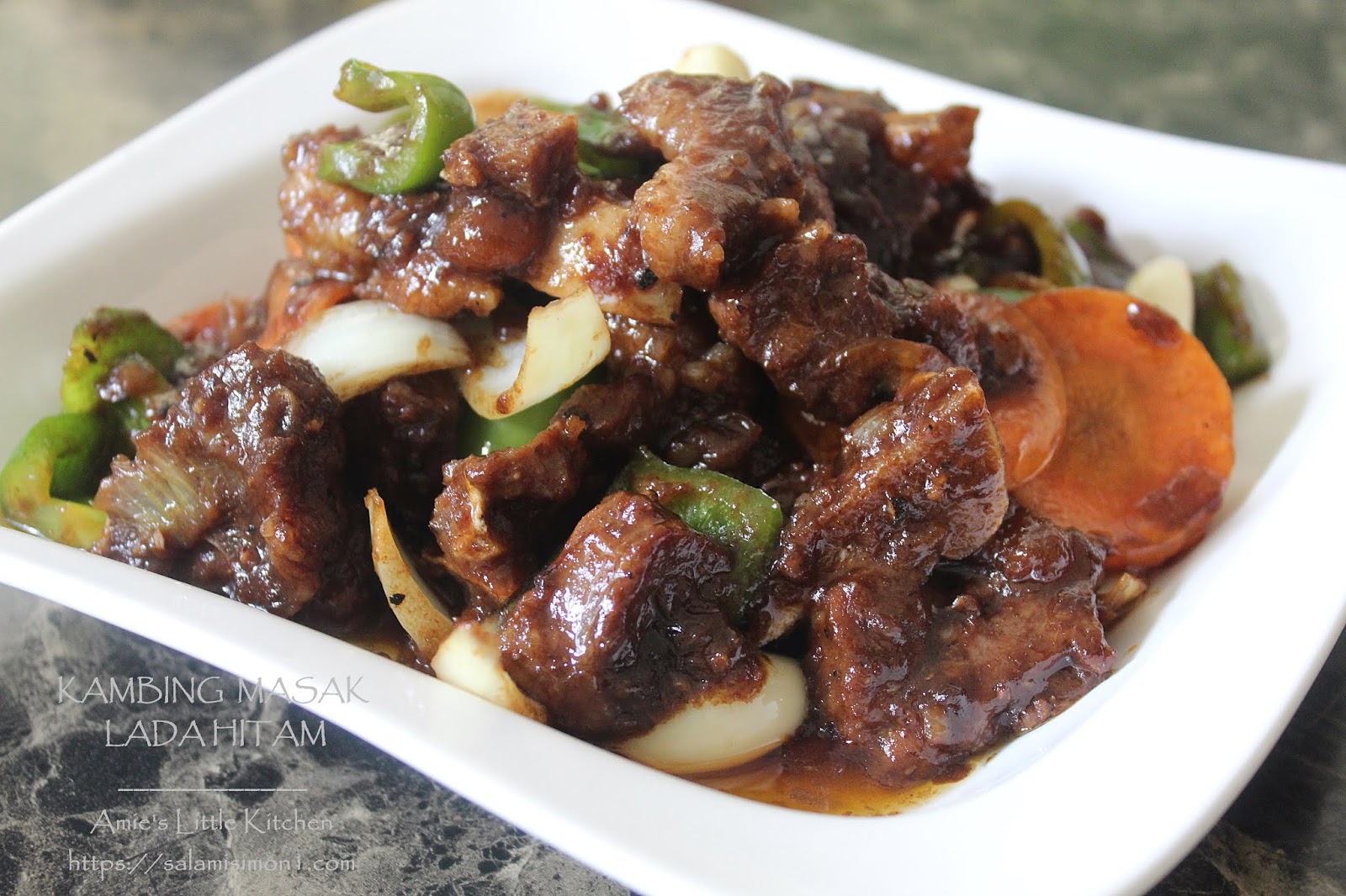 Kambing Masak Lada Hitam - Amie's Little Kitchen