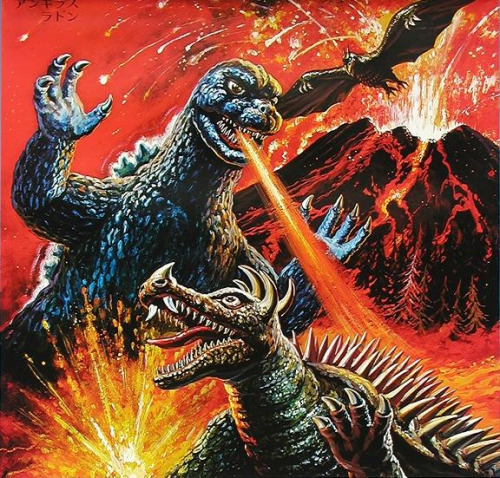 Mecha Kaiju Sensō Tai!!!: Anguirus and Rodan