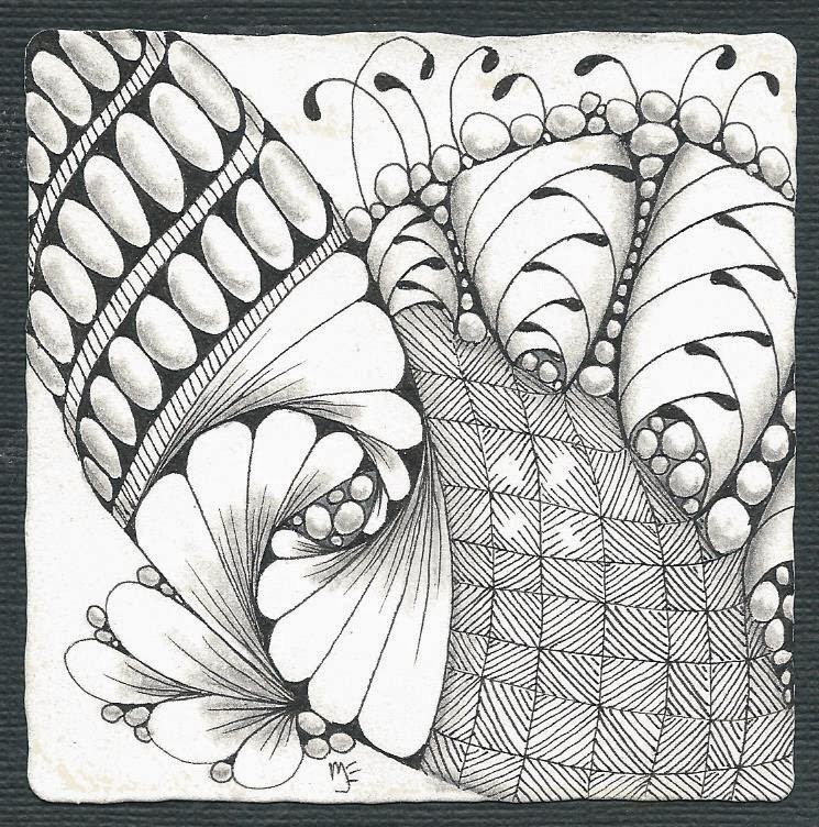 thehappytangler: Day 21 of One Zentangle a Day