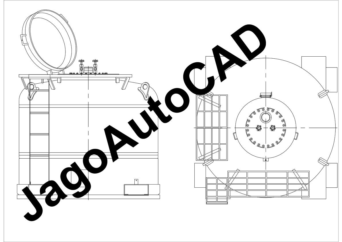 Fuel Tank DWG Drawing AutoCAD Free