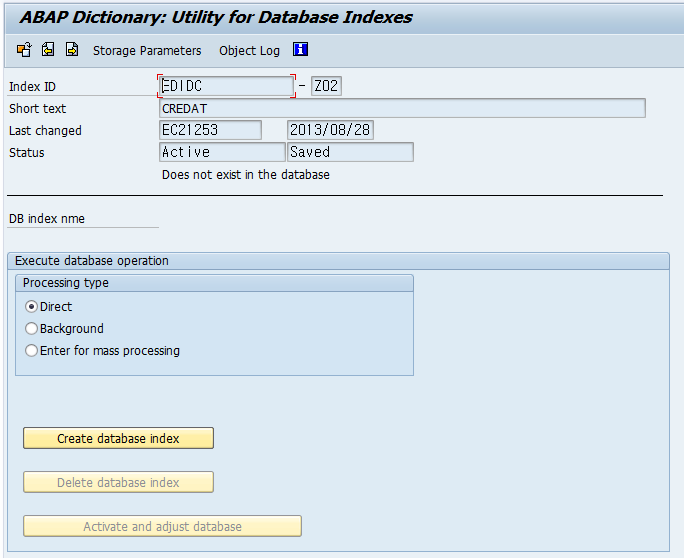 Abap Tip Note Abap Tip Se14 Database Utility