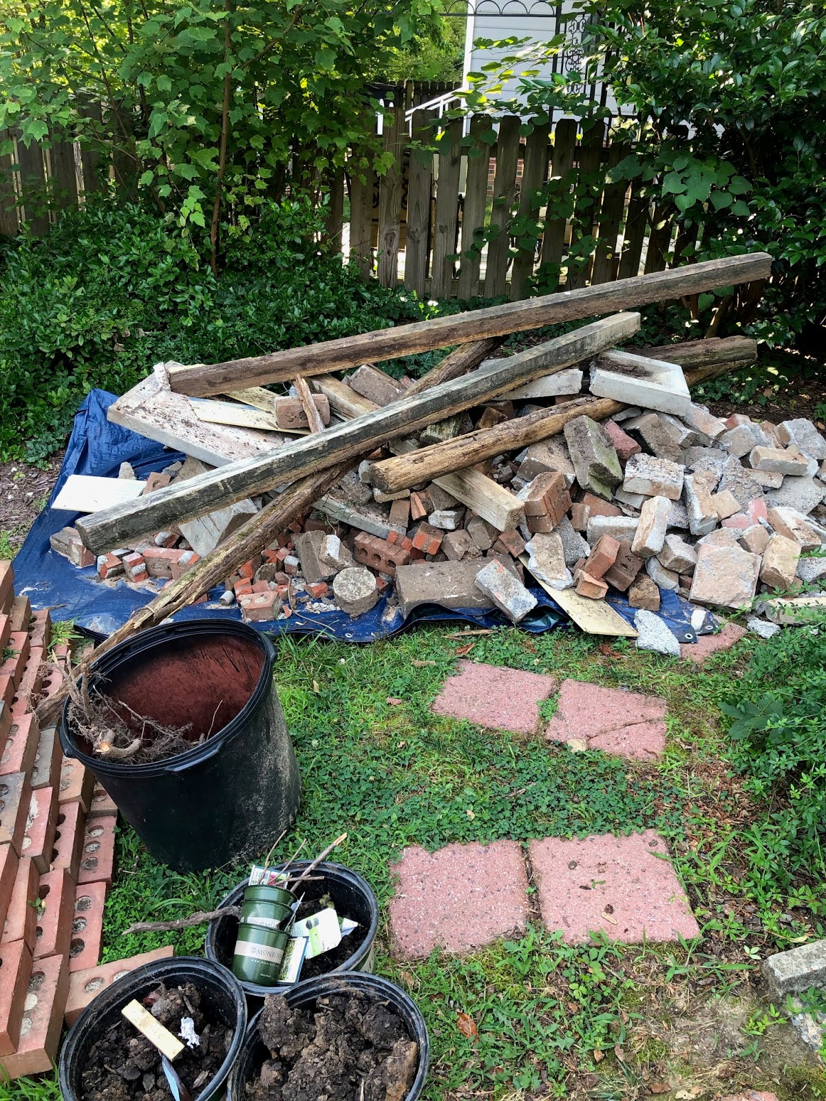 Ring Around The Rubins: Our DIY Slate Patio (and why we'd never do this ...