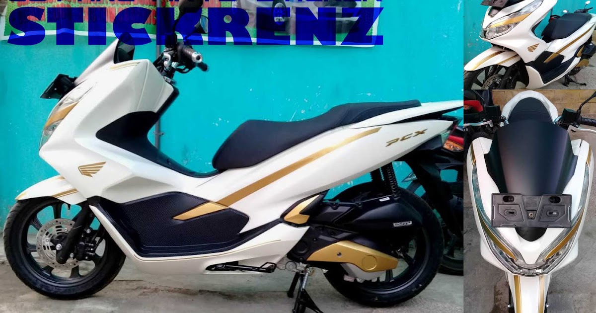 STICKRENZ: Honda PCX - Custom Stripe & Fullbody Transparent Wrap