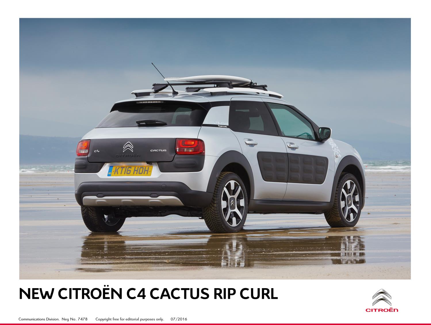 The Motoring World: Citroën’s new C4 Cactus Rip Curl Special Edition ...