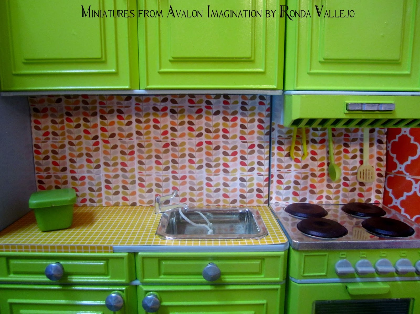 Miniatures From Avalon : Sneak Peek of a new Barbie kitchen makeover