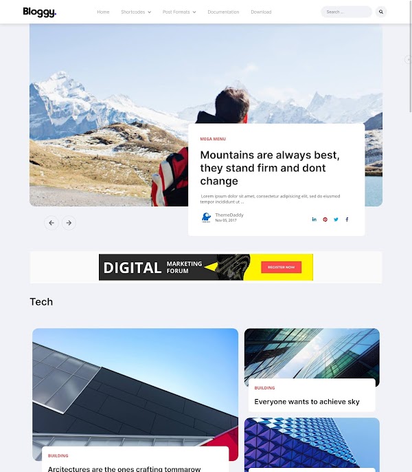 Bloggy Blogger Template
