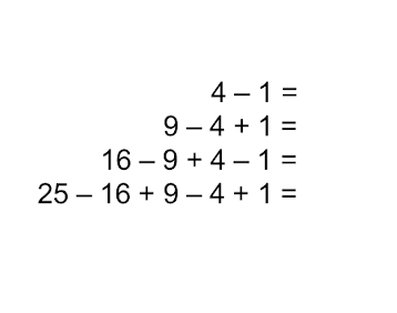MEDIAN Don Steward mathematics teaching: alternating squares
