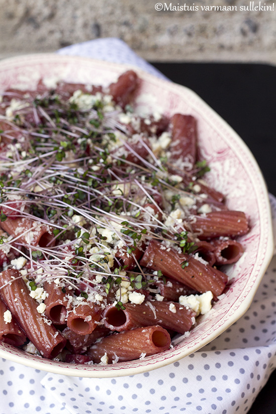 Maistuis varmaan sullekin!: Juopunut pasta eli punaviinipasta