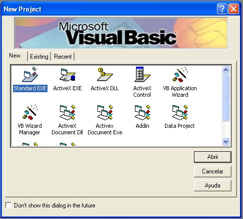 Crear nuevo proyecto ~ Visual Basic Facil