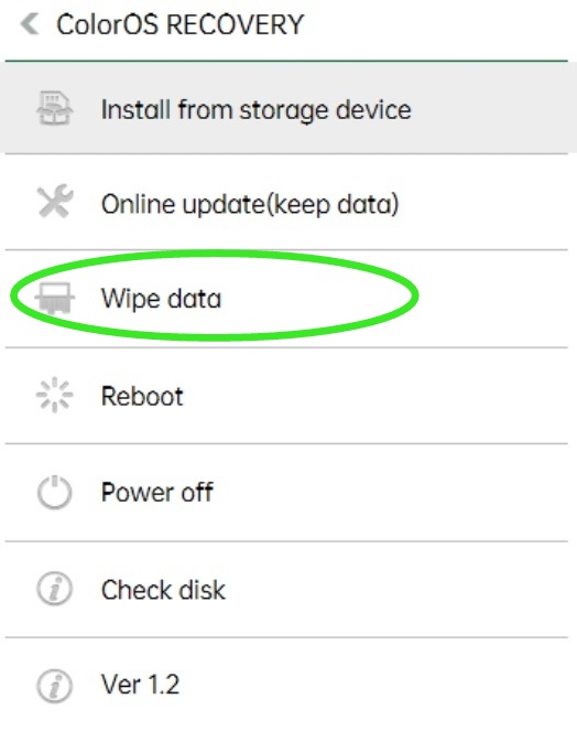 Mengatasi hp Oppo stuck recovery mode