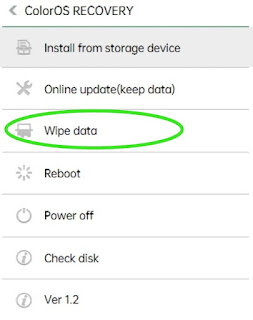 Mengatasi hp Oppo stuck recovery mode