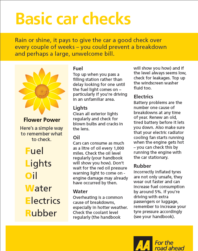 KFOURY Motorsport: FLOWER Basic Checks