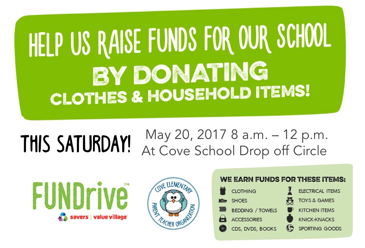 Cove Homeward Bound : Savers FUNDrive Saturday!